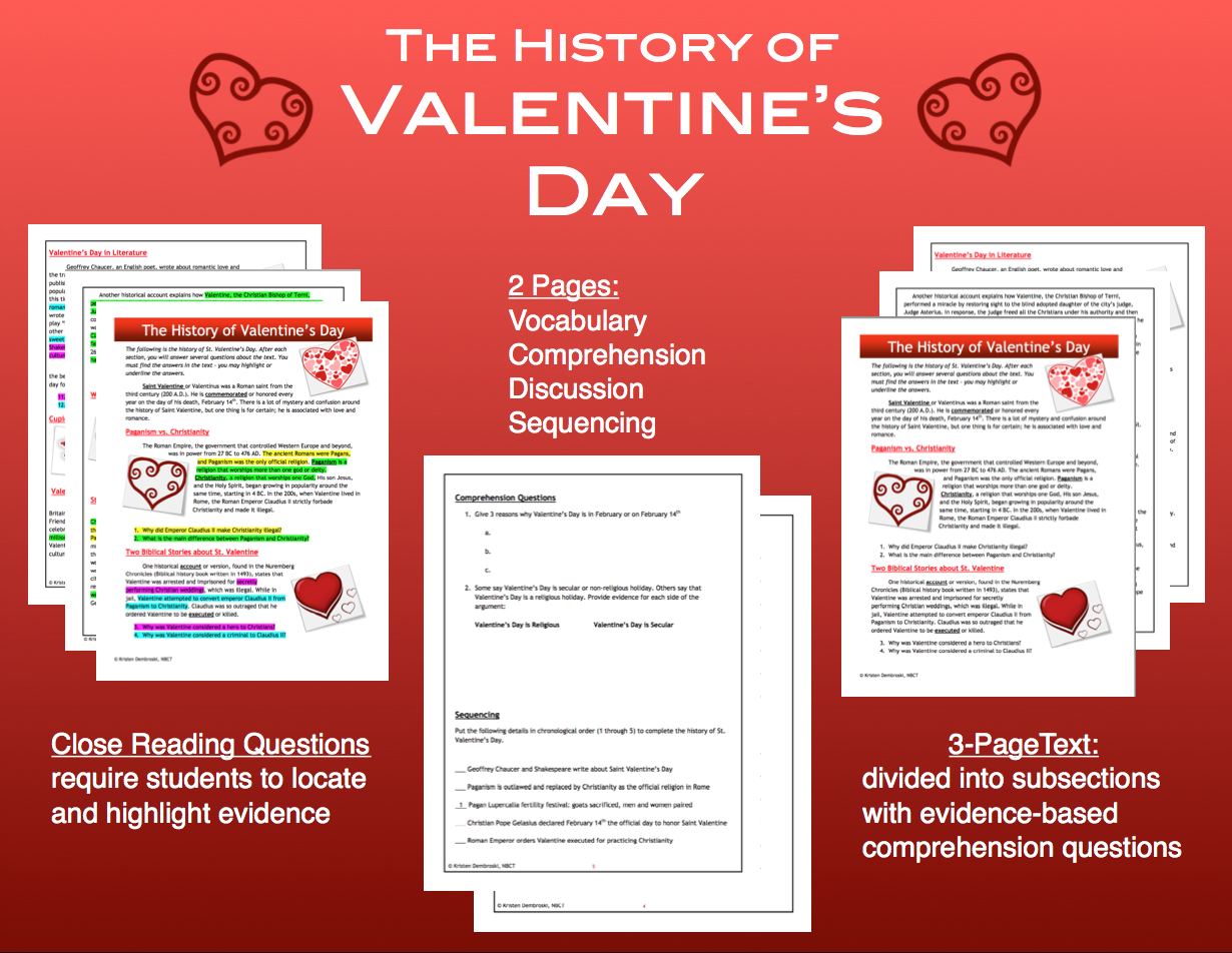 Close Reading and Saint Valentine’s Day | Kristen Dembroski, Ph.D.